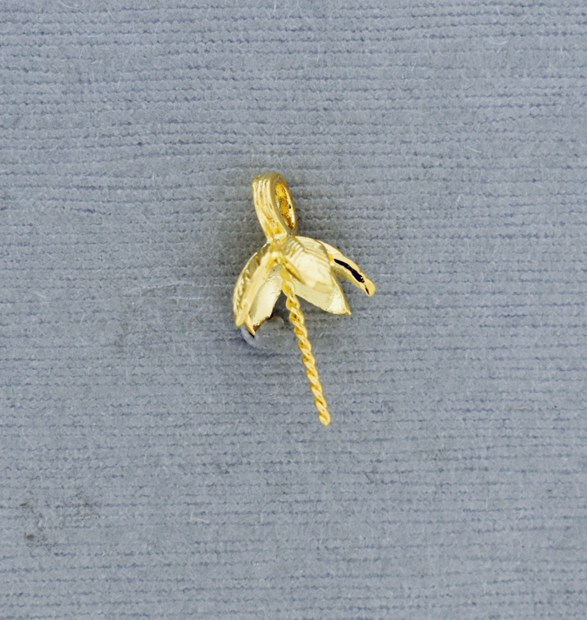 Pearl Cap for half drilled pearls in 18K Gold over Bronze GP616 ...